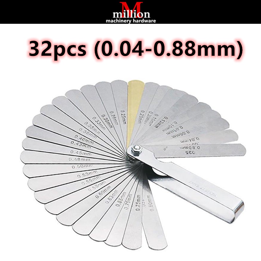 14 17 32pcs Blades Universal Thickness Gauge Set Metric Guage Stainless ...