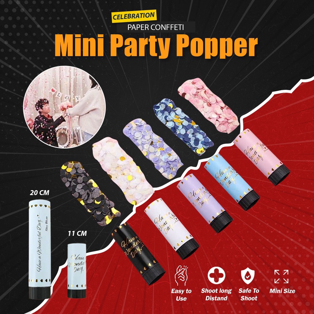 Party Popper Confetti Mini Popper Wedding Anniversary Birthday Supplies ...