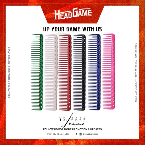 [MADE IN JAPAN 🎌] Y.S. Park Quick Cutting Comb with Grip YS-338 ...