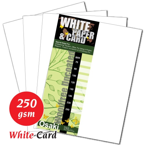 A4 White Card 120g 135g 150g 165g 180g 230g 250g | Plain Card | Drawing ...