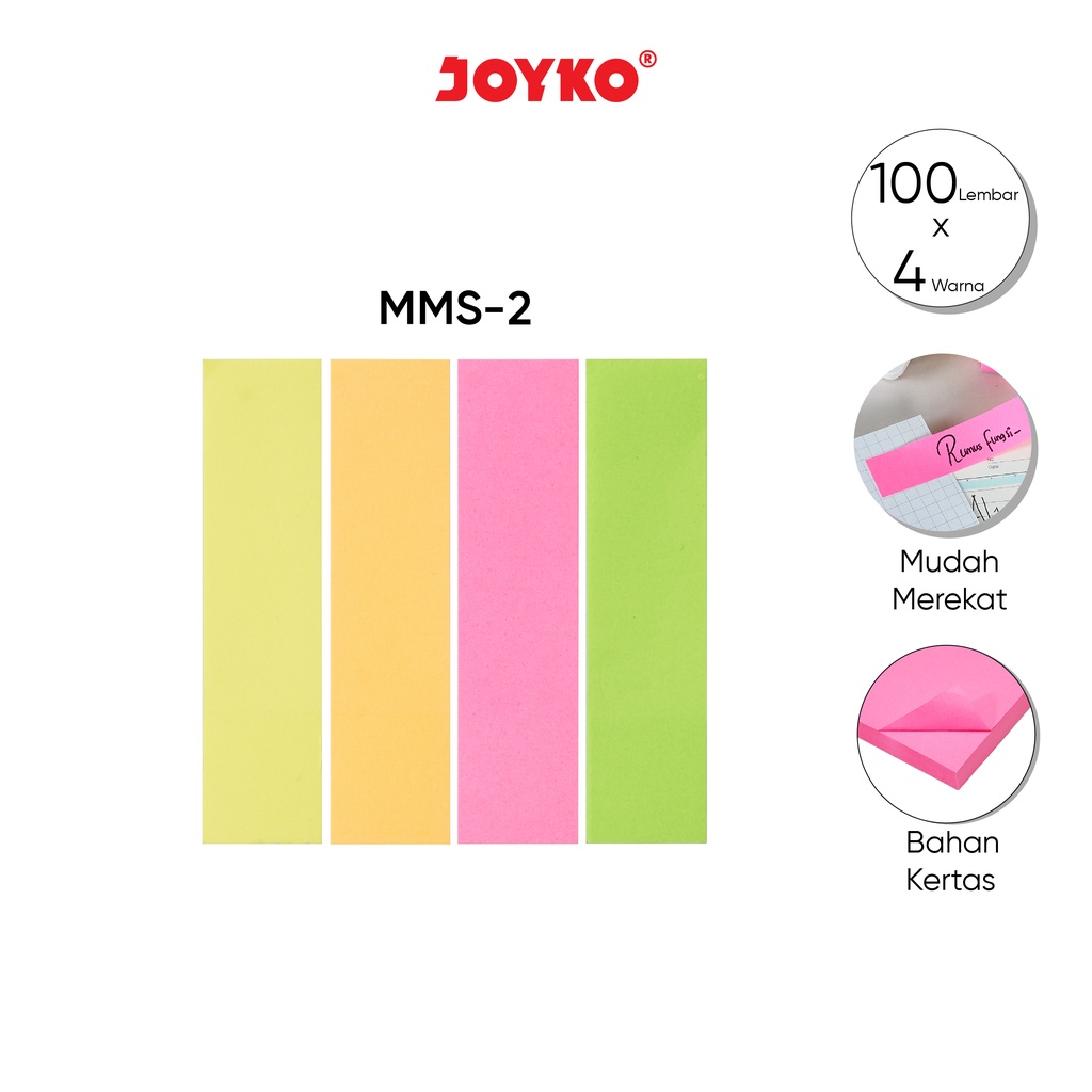 Joyko MMS-2 Sticky Note Memo Paper Memo Stick | Shopee Malaysia