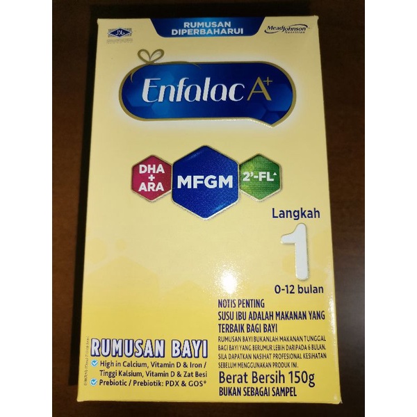 Enfalac A+ Step 1, 150g, Exp 08/2024, Infant Formula, 0-12 months ...