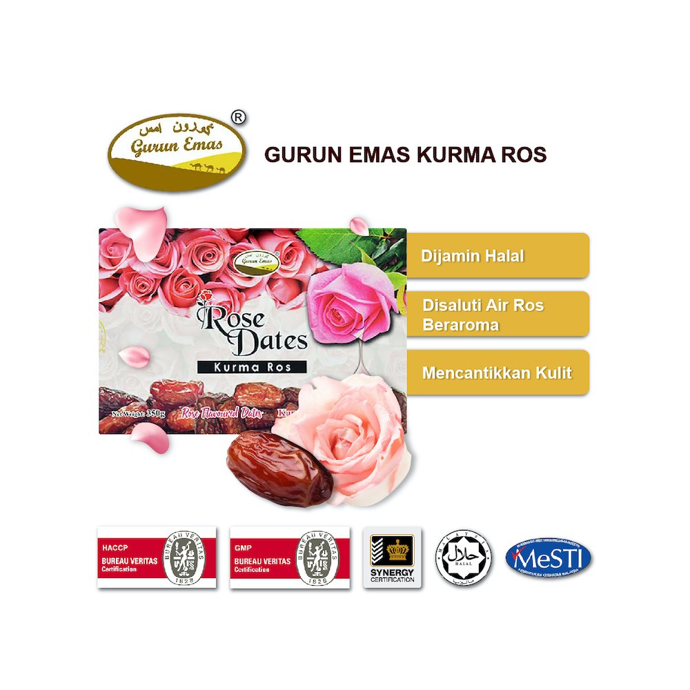 Kurma Ros Rose Halal Nabi Puasa Ramadan Berbuka Sunnah Iftar Dates ...