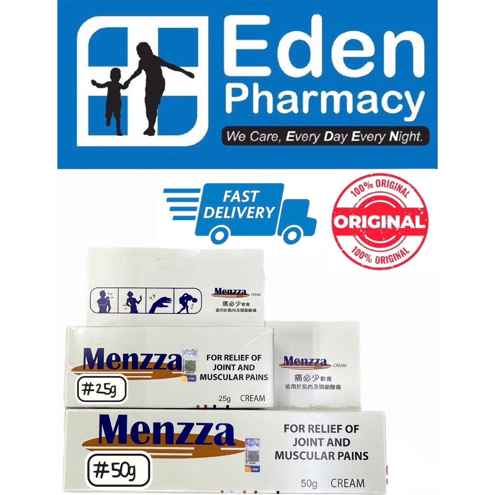 Menzza Cream (Relief of Joint and Muscular pains) (25g/50g) | Shopee ...