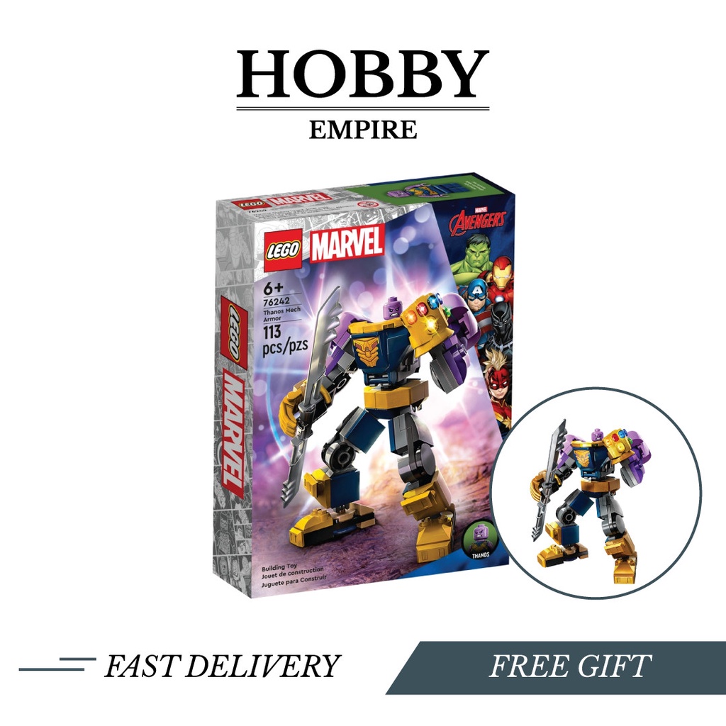 LEGO Marvel 76242 Thanos Mech Armor *Original LEGO + Extra Bubble Wrap ...
