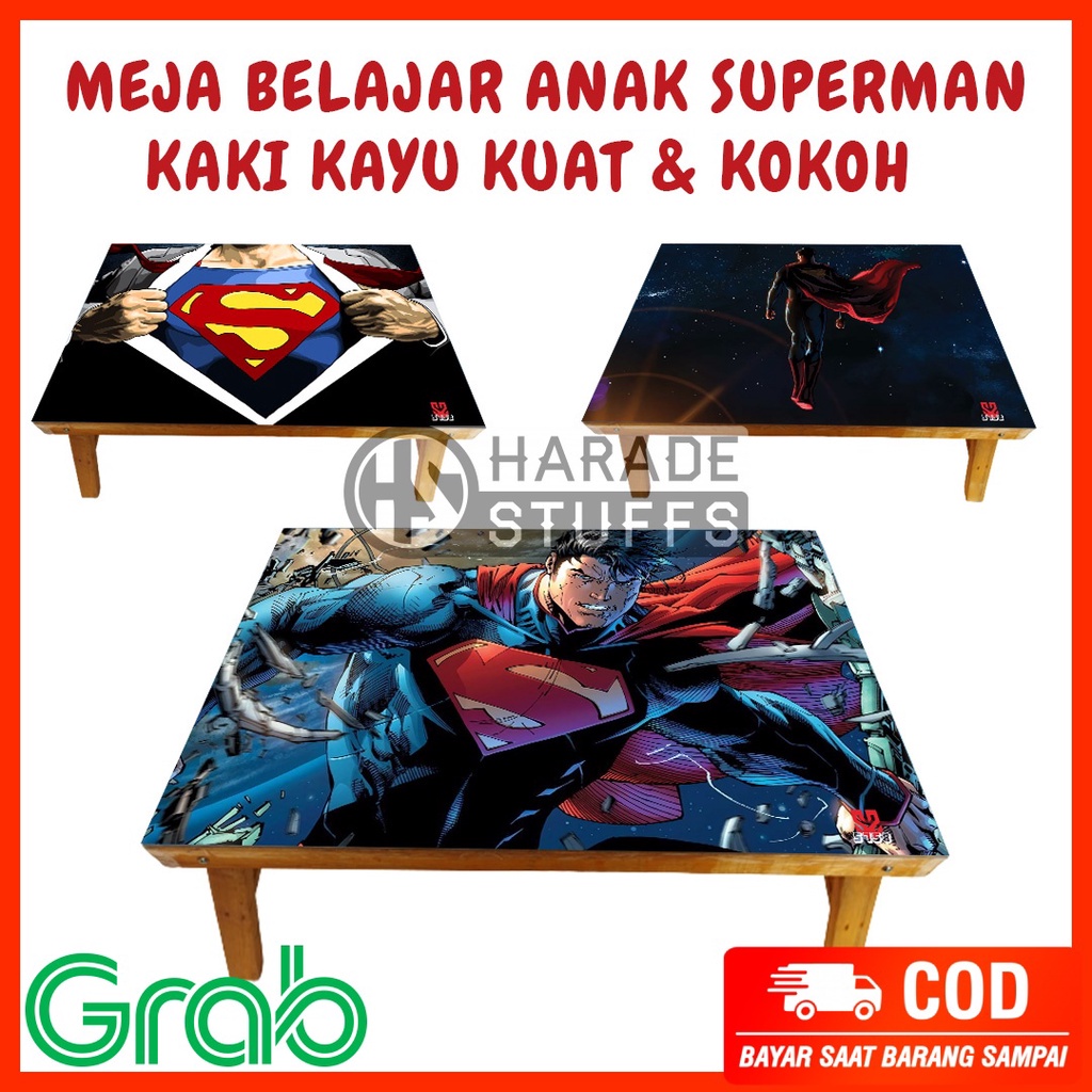 KAYU Superman Character Children's Study Table, Strong and Sturdy Wood ...