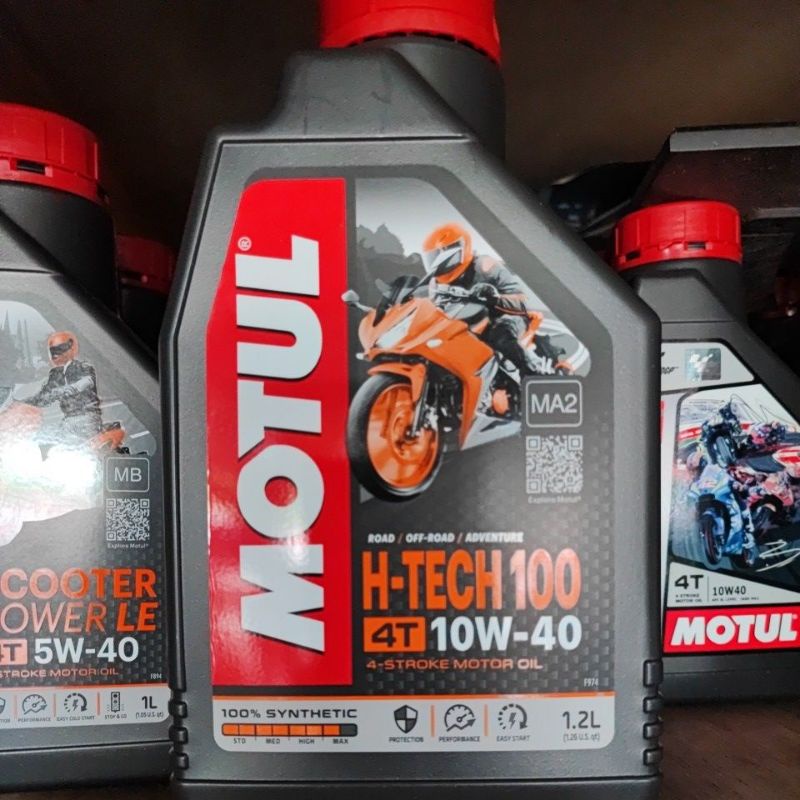Minyak 4T Motor RS150 RSX 1.2liter Motul Hi-Rev Hi-Tech 100 10W-40 4 ...