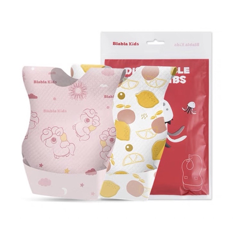 Disposable Baby Bibs Travel Waterproof Bib Lapik Makan Baby Eating Bibs ...