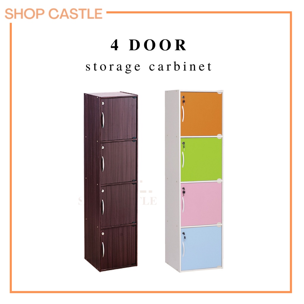 ShopCastle- Codey 4 Doors Storage Box With Lock/ locker cabinet 4 doors ...