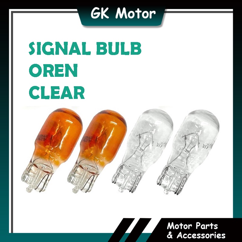 12V10W SIGNAL BULB OREN CLEAR MENTOL BULB SIGNAL 12V10 ORANGE ...