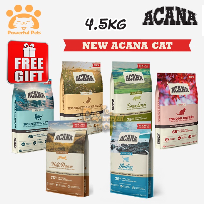 ACANA Cat Dry Food Pacifica/Wild Prairie/Grasslands/Indoor Entree/Bountiful Catch/Homestead ...