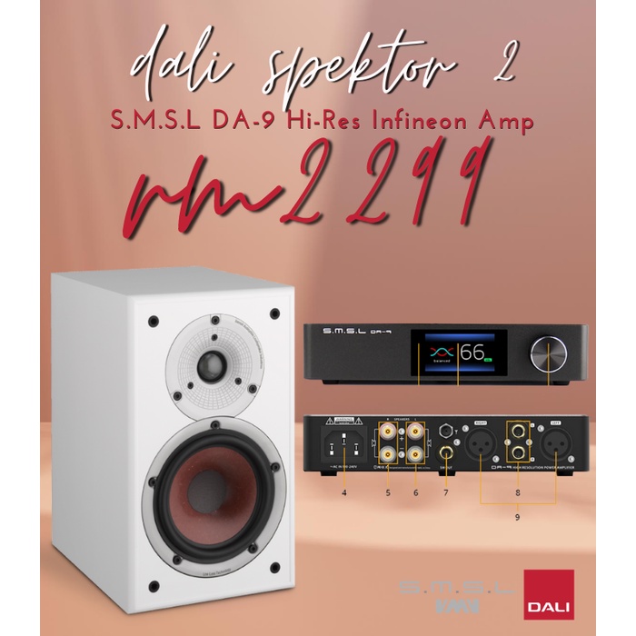 Dali Spektor 2 Award Winning Desktop Audio System + SMSL A300 | Shopee ...