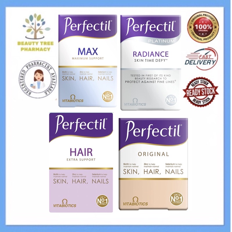 Vitabiotics Perfectil Original 30 Tablets / Perfectil Hair Extra ...