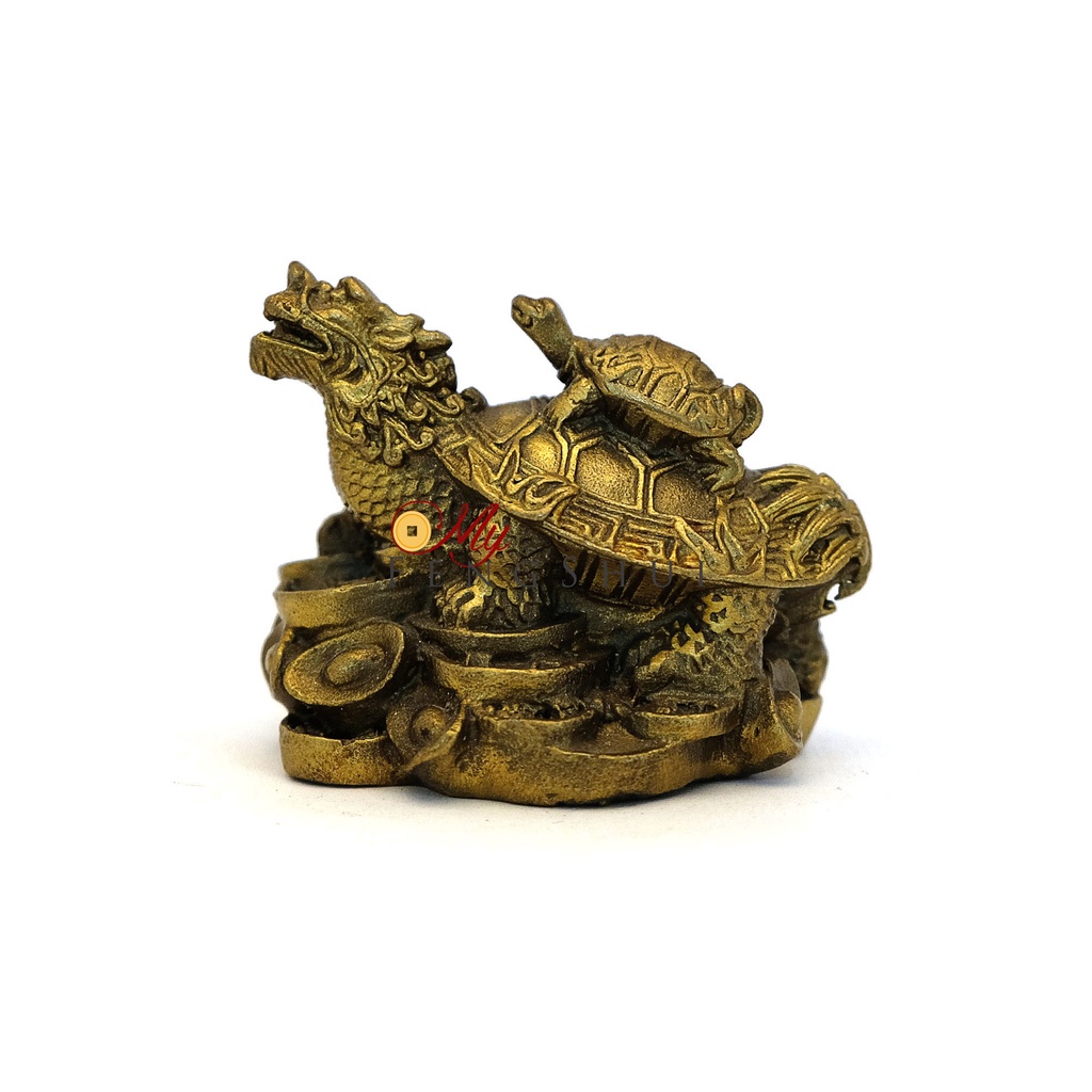 Feng Shui 3" Brass Fortune Dragon Tortoise Turtle 龙龟 | Shopee Malaysia