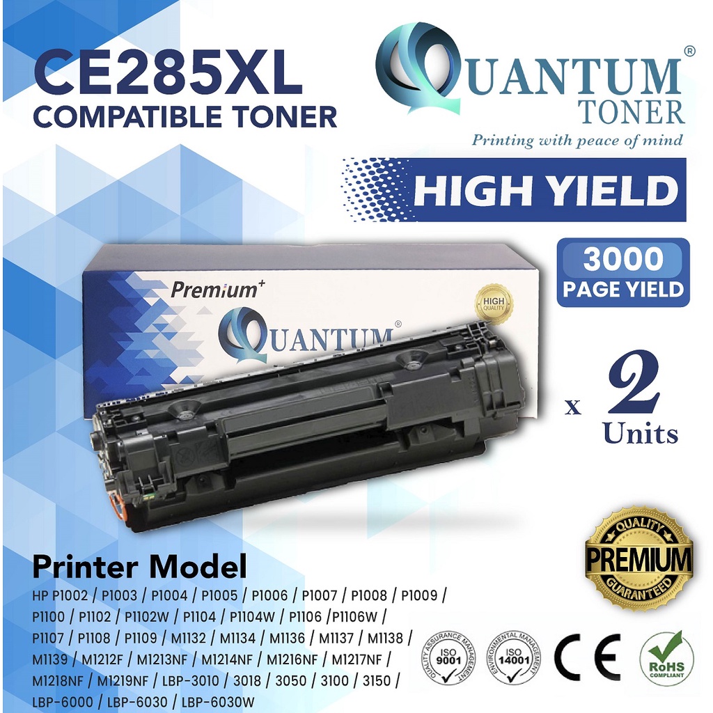 2x Compatible CE285XL CE285A 85A Toner Cartridge HP LaserJet P1102 ...