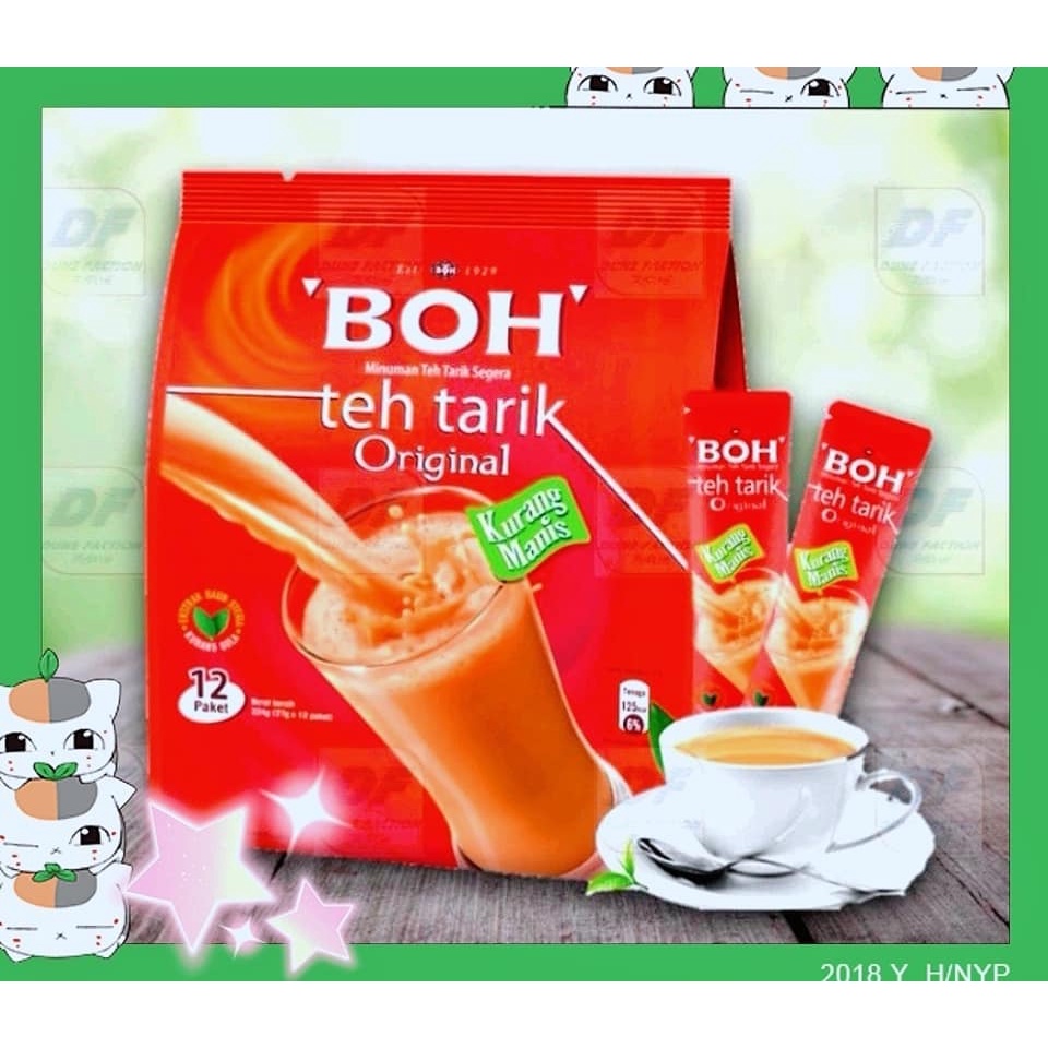 💥READY STOCK💥Boh Teh Tarik Original Less Sweet Stick Pack (12's X 27g ...