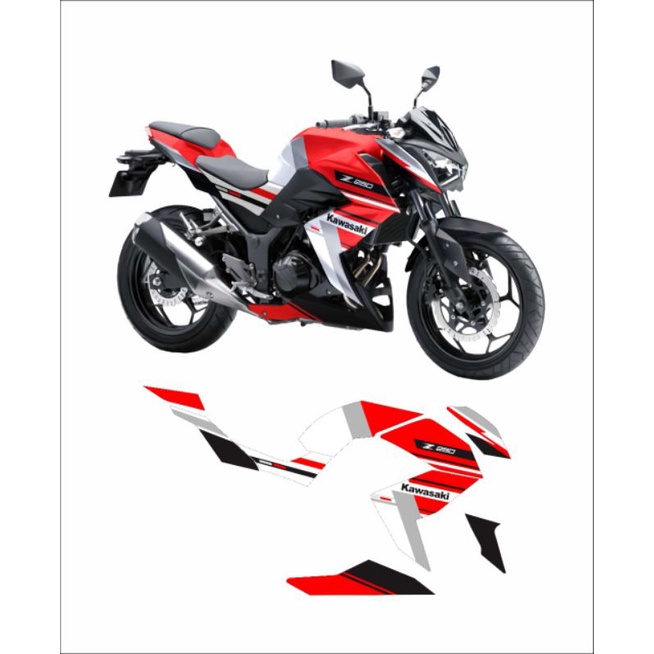 Kawasaki Ninja Z250 Striping/ Custom Gravis Ninja Z250 Sticker | Shopee ...