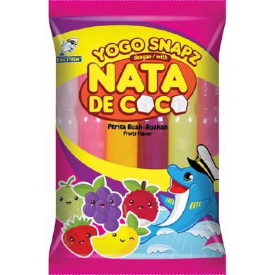 Captain Dolphin Yogo Snapz With Nata De Coco Ice Pop 8X45ML | Shopee ...