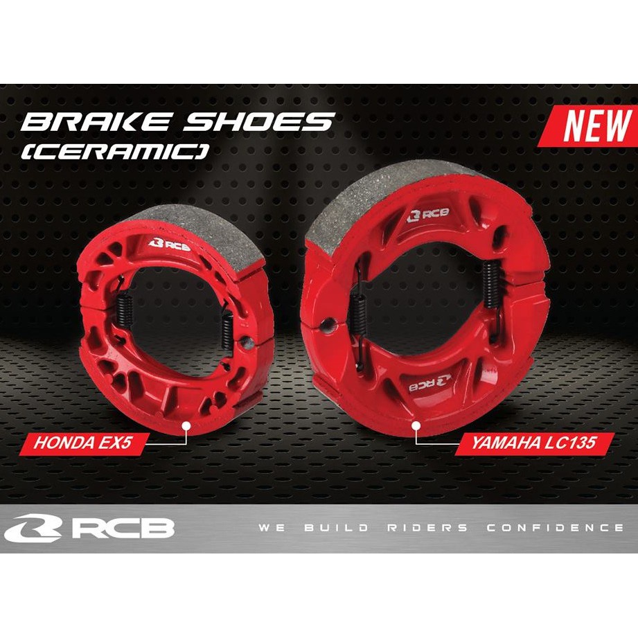 RCB RACING BOY CERAMIC BRAKE SHOE EX5 DREAM WAVE100 WAVE110 WAVE125 GBO ...