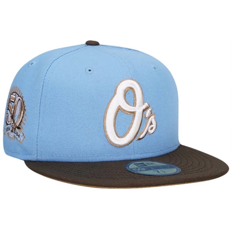 NEW ERA 59FIFTY BALTIMORE ORIOLES LIGHT BLUE FITTED CAP | Shopee Malaysia