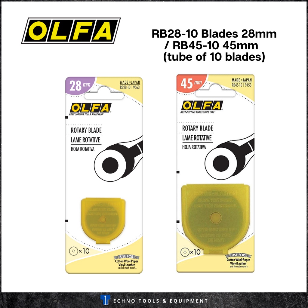 OLFA cutter Replacement 28mm RB28-10 / 45mm RB45-10 | Shopee Malaysia