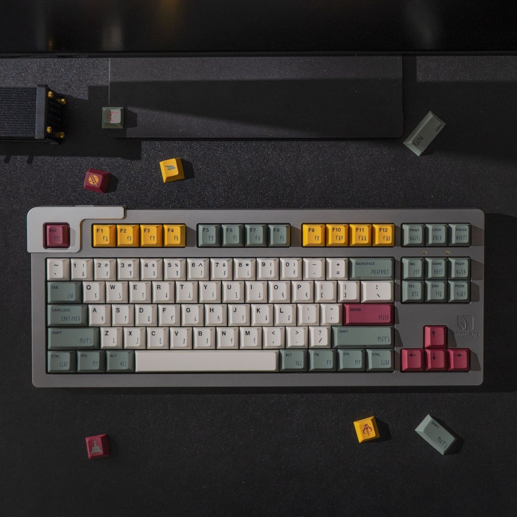 129 keys GMK Star Wars Boba Fett Keycap PBT Dye Sub Cherry Profile ...