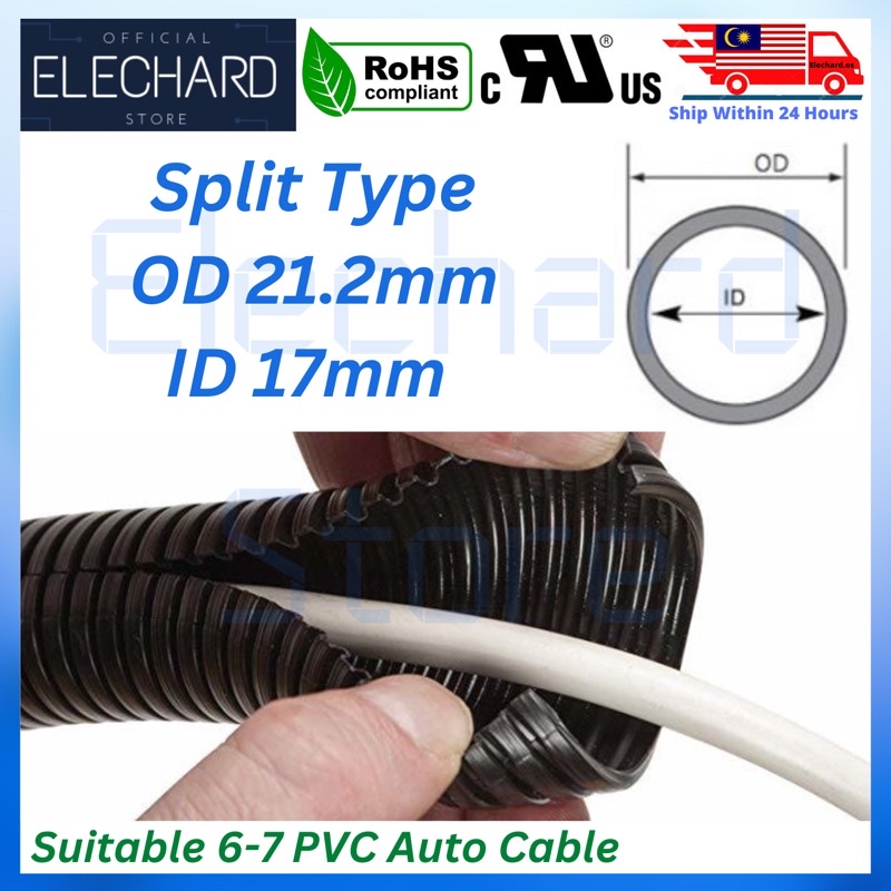 Per Roll Automotive Wire Conduit PVC Flexible Conduit Wire Loom Wire ...