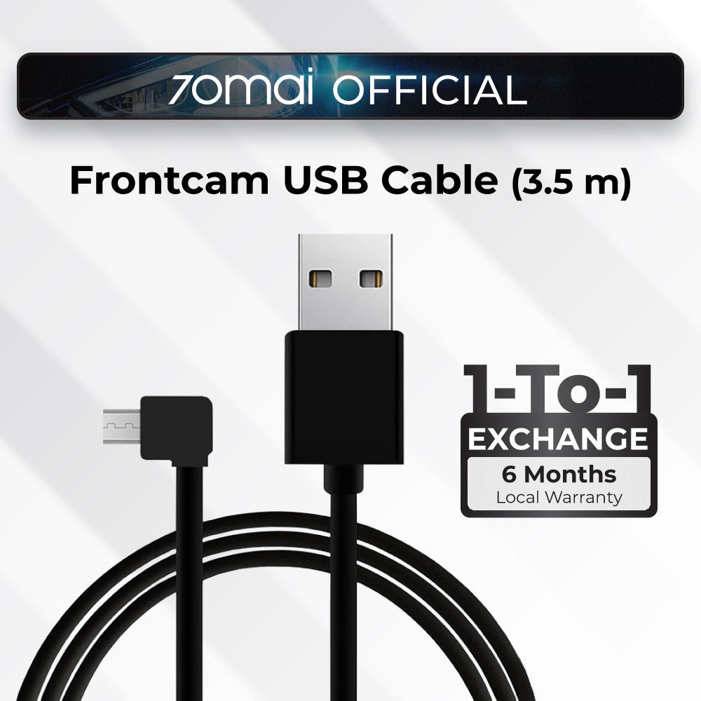 [Original] 70mai Front Dashcam Replacement USB Cable (3.5 meters ...