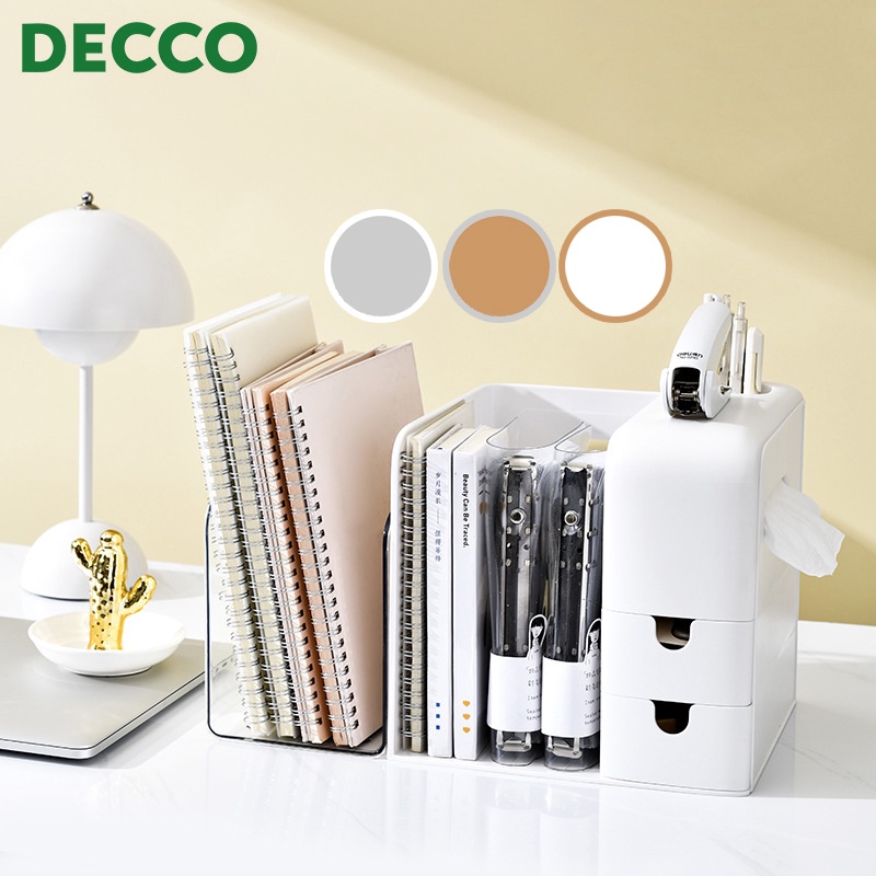 Decco Desktop Book File Storage Box Shelf Student Office Tabletop Messy ...