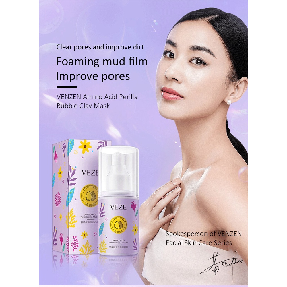 VEZE Amino Acid Perilla Bubble Mud Film Cleansing Pore Deep ...