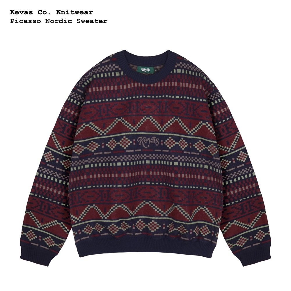 Kevas Picasso Nordic Knitted Sweater | Shopee Malaysia
