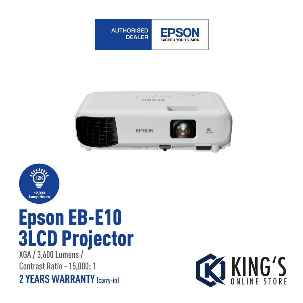 Epson EB-E10 XGA 3600 Lumens 3LCD Projector | Shopee Malaysia