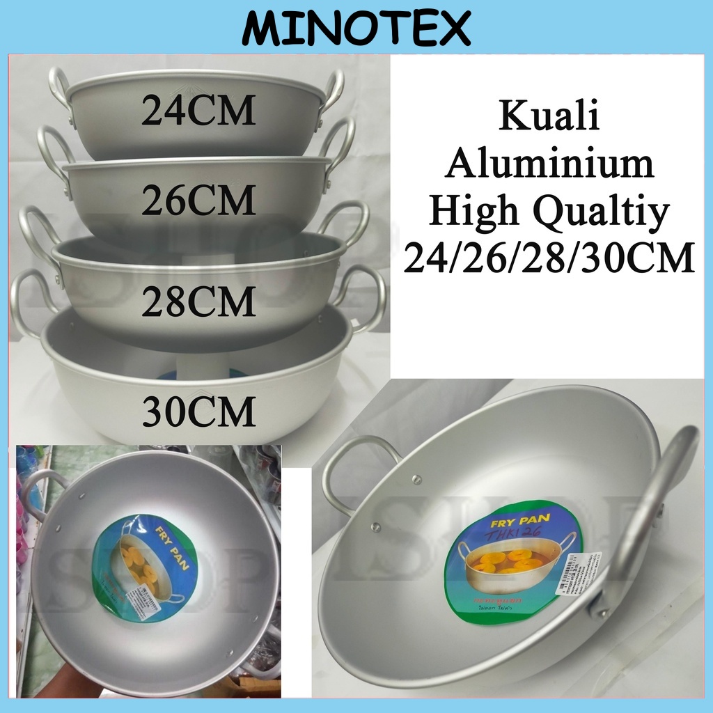 Kuali Goreng DALAM Aluminium Thailand / Periuk Goreng Aluminium / DEEP ...