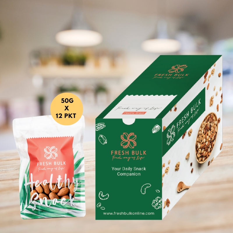 Fresh Bulk Roasted Almond Daily Pack (12 x 50g) | snack box | Halal ...