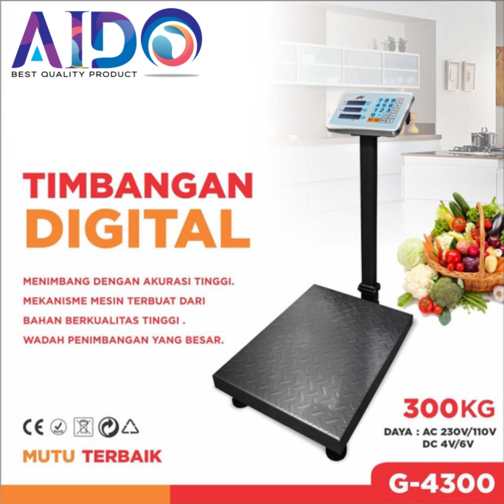 300kg Capacity digital Sitting scale/Electric platform scale - 300KG ...