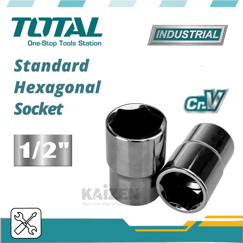 TOTAL 1/2" HEXAGONAL SOCKET | Shopee Malaysia