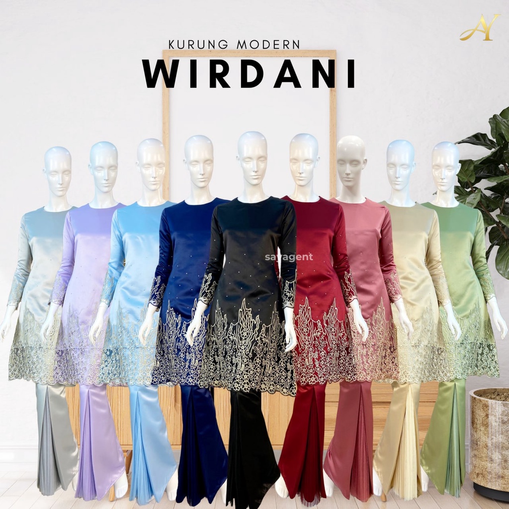 KURUNG MODERN WIRDANI BAJU RAYA VIRAL 2023/BRIDESMAID/BRIDE SERIES KURUNG SATIN | Shopee Malaysia