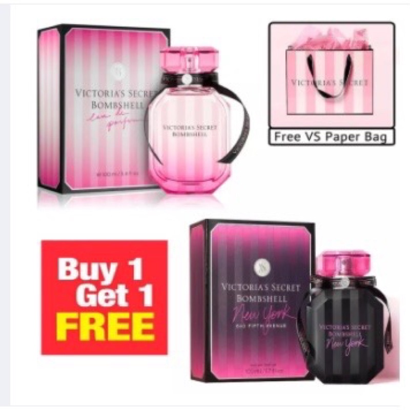 Victoria Secret_Bombshell Pink & Bombshell New York Combo with Free ...