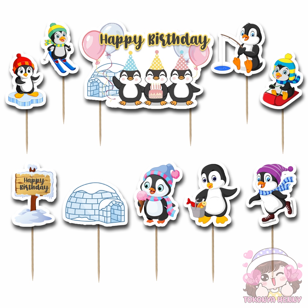 Penguin PENGUIN Birthday Cake Topper | Shopee Malaysia