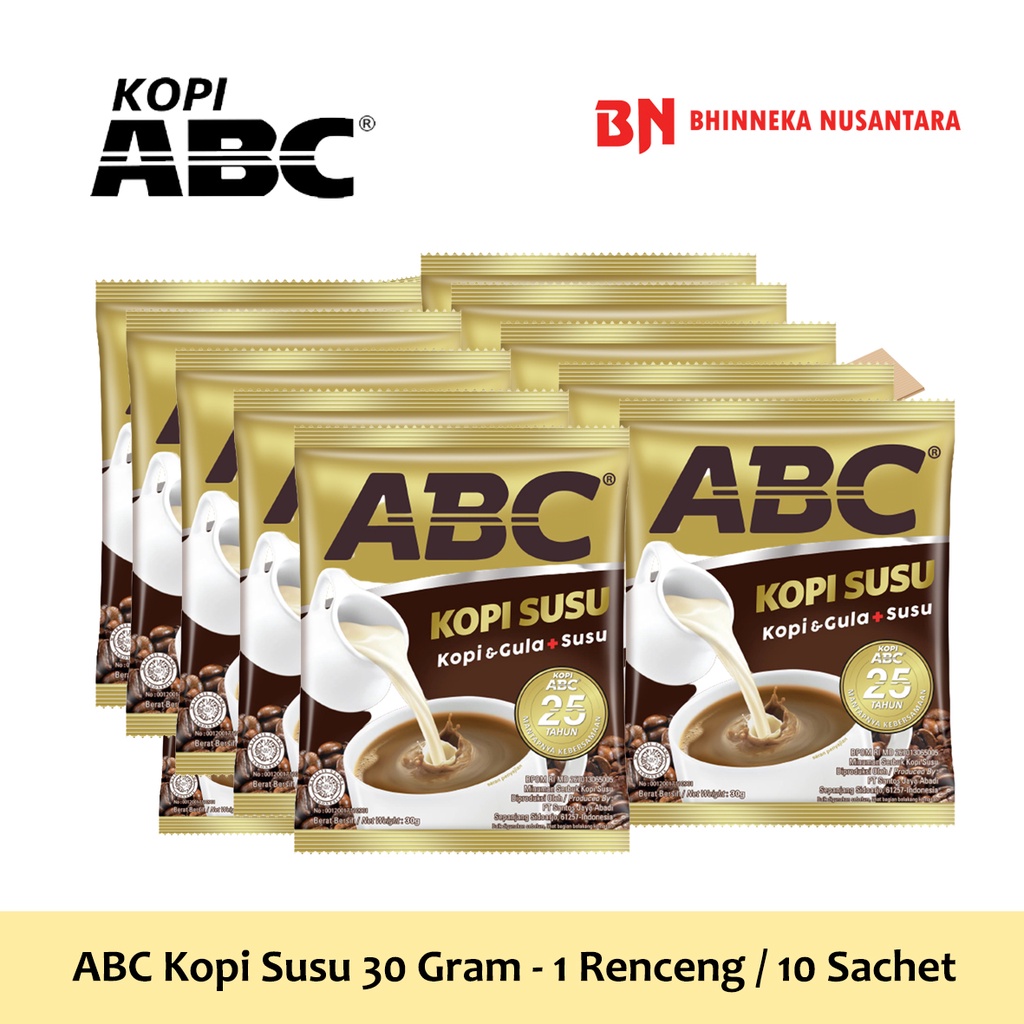Abc Instant Milk Coffee Powder - 10 Sachets @ 30 Grams | Shopee Malaysia