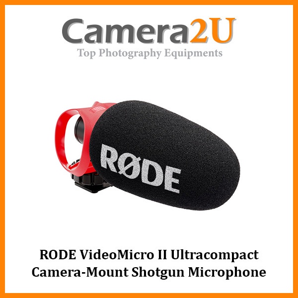 Rode VideoMicro II Ultracompact Camera-Mount Shotgun Microphone for ...