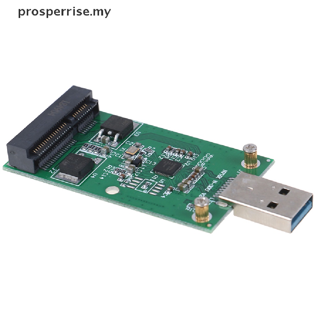 [prosperrise] 1Pc Mini USB 3.0 to PCIE mSATA External SSD PCBA Conveter ...