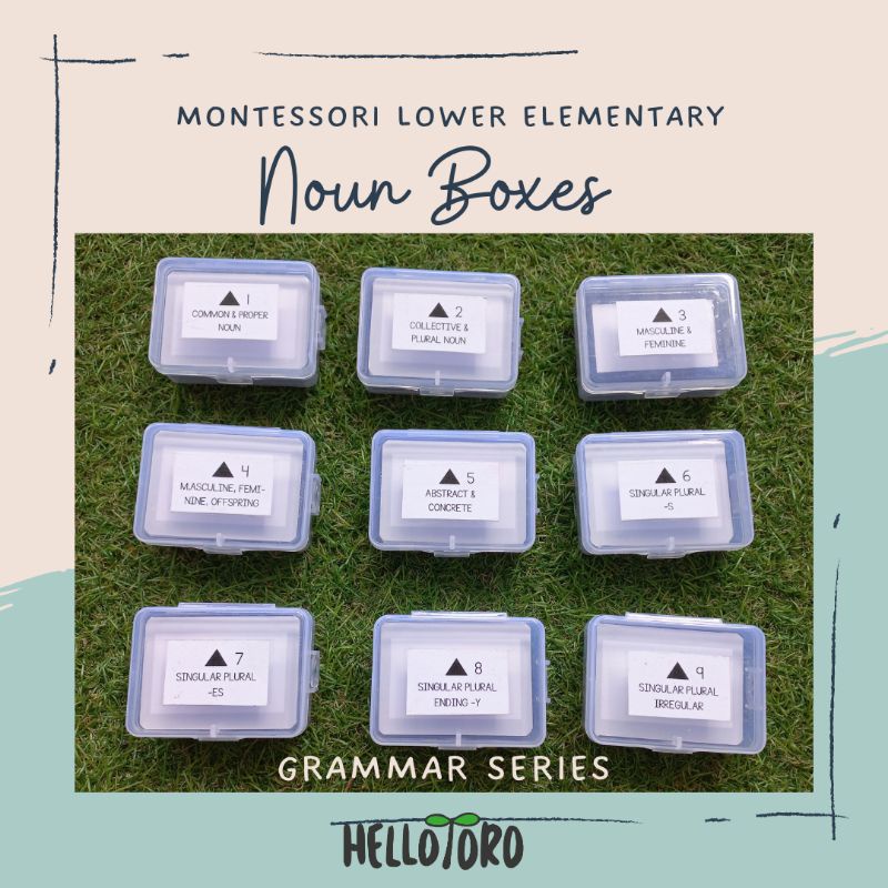 Montessori Grammar Boxes Noun | Shopee Malaysia