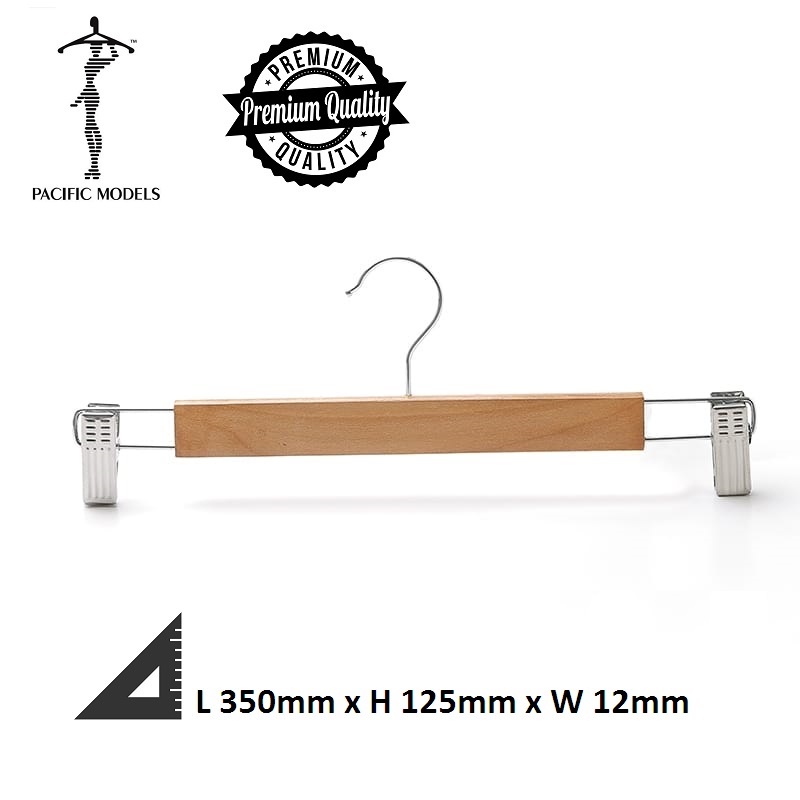 [1PC] Wooden Hanger For Shop Boutique Home Clothing Garment Household ...