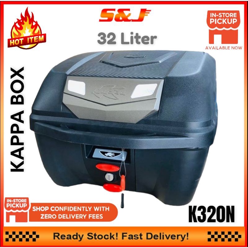 Kappa K320N 32 Liter 32L KAPPA BOX HELMET BOX Motorcycle Top Box Carbon ...