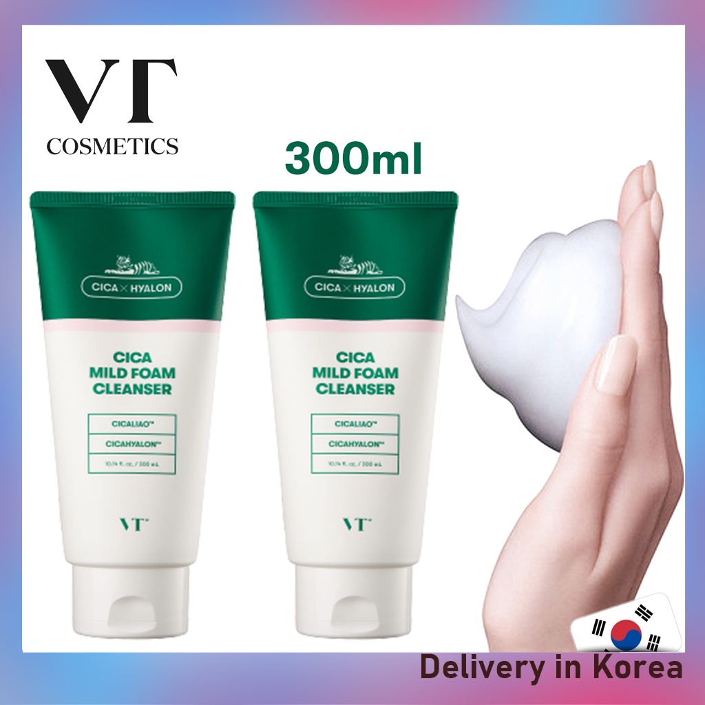 [VT COSMETICS] CICA Mild Foam Cleanser / 300ml Skin Care | Shopee Malaysia