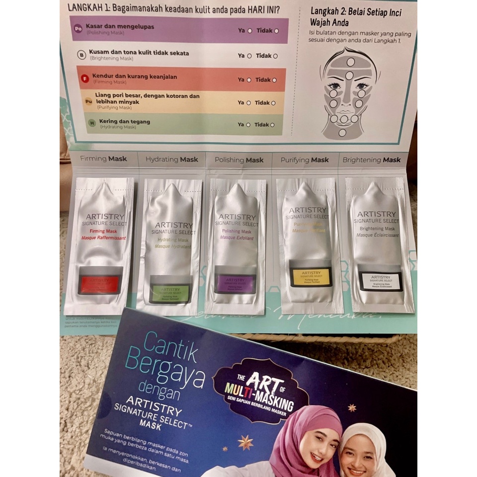 ARTISTRY SIGNATURE SELECT Mask 5-Piece Foil Sample Set | Shopee Malaysia