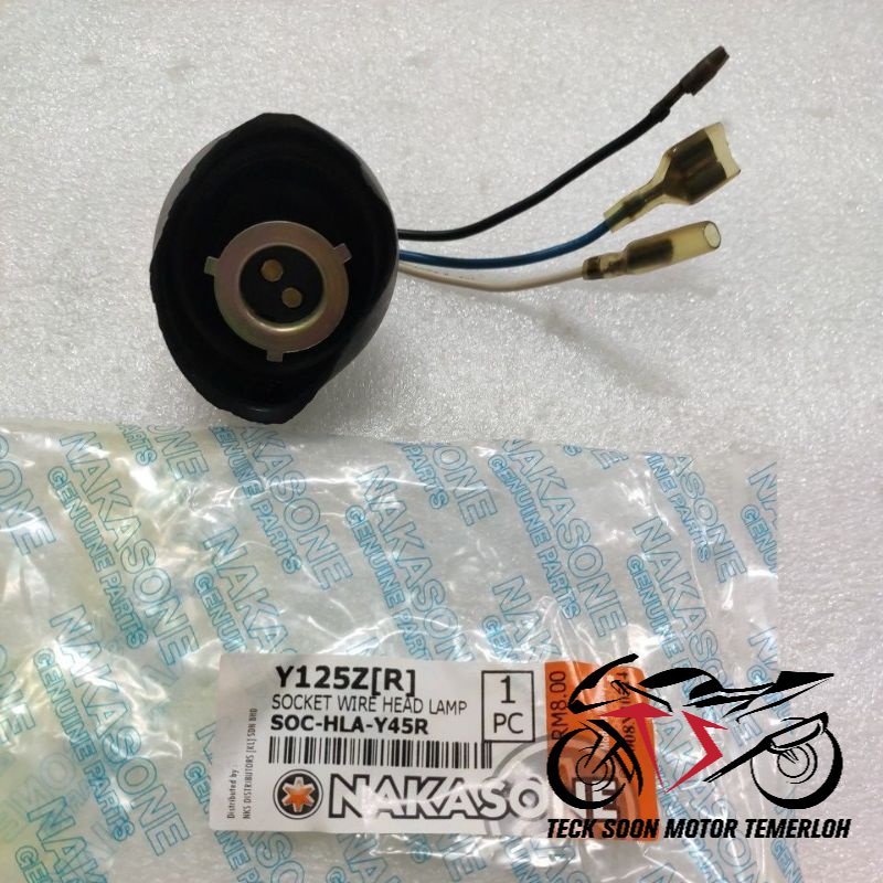 head lamp socket soket lampu depan (nakasone) yamaha y125z y125 y125zr TBM | Shopee Malaysia