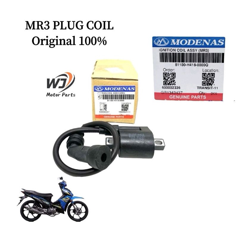MODENAS KRISS MR3 MR 3 ORIGINAL 100% IGNITION PLUG COIL KRISS110 MR3 ...