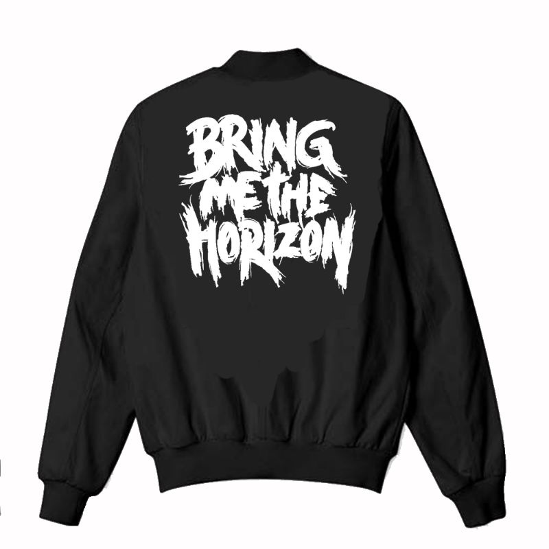 Bomber Jacket BMTH Limited Edition White/Bomber Jacket Size | Shopee ...